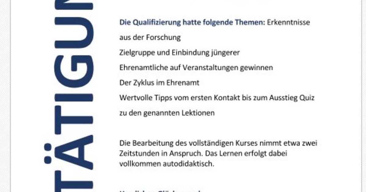 An einem Seminar teilgenommen. - Die Kreisverbände des Sozialverbands ...
