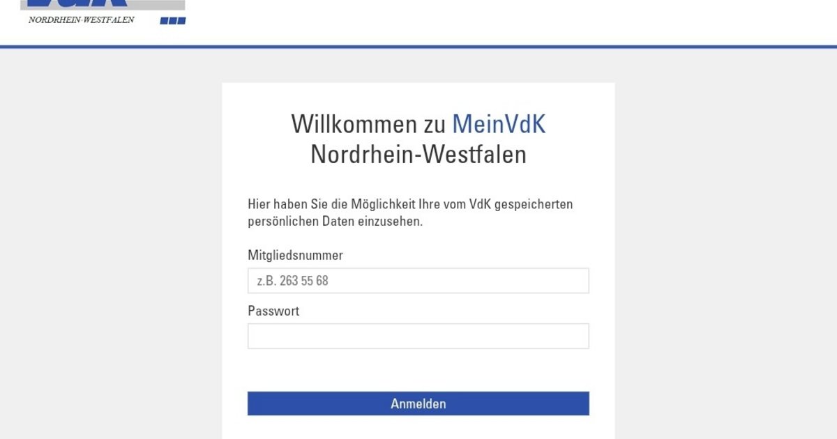 Online Portal "Mein VdK" - Die Kreisverbände des Sozialverbands VdK NRW ...
